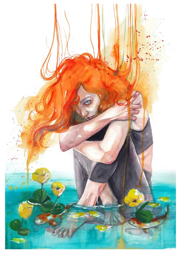 In water Painting by Chari Nogales | Saatchi Art