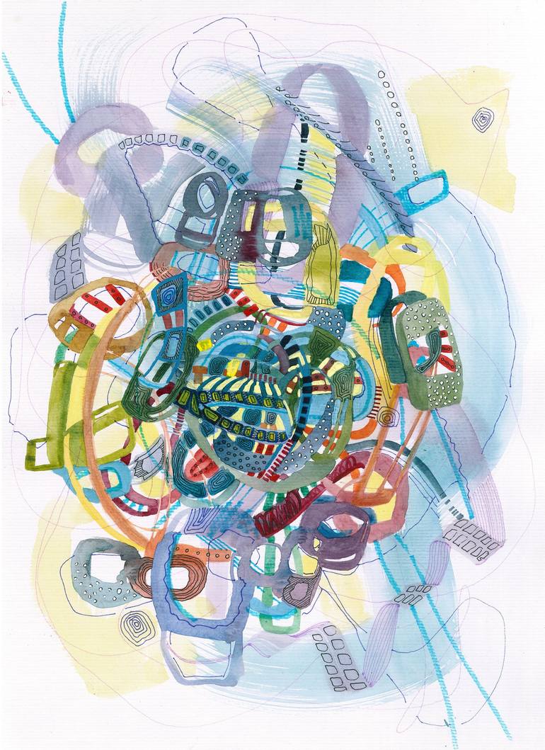 Circus magic tricks Drawing by Elena Mazko | Saatchi Art