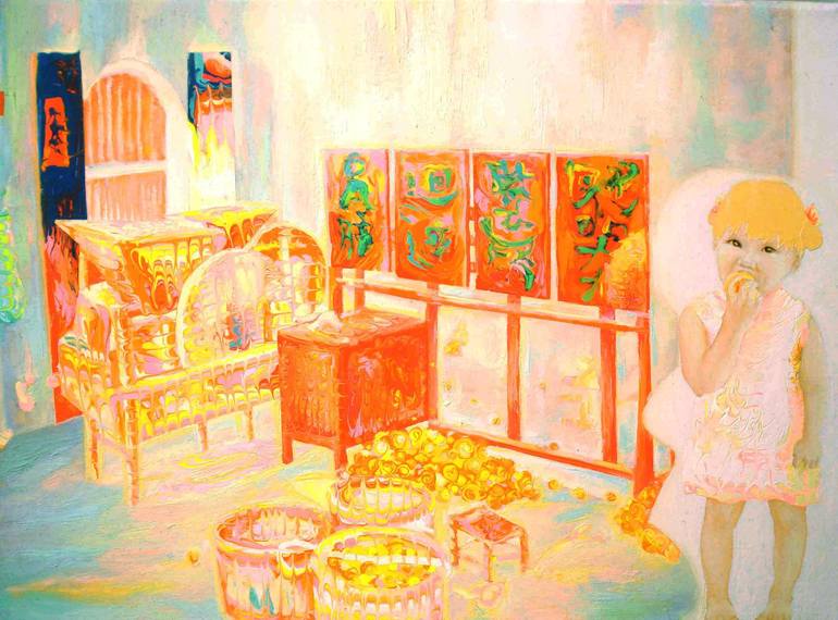 Fruits Exotiques Painting by Louisa Chan | Saatchi Art