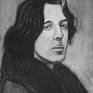 The portrait of Oscar Wilde Drawing by Marit Refsnes | Saatchi Art