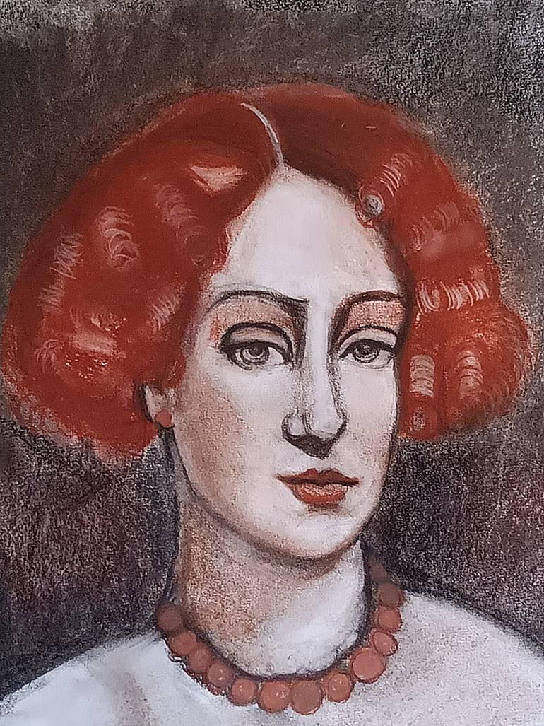 La courtisane Drawing by Marit Refsnes | Saatchi Art