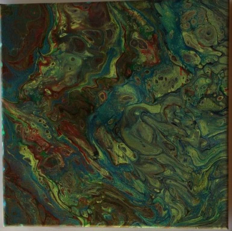 OIL SPILL | ACRYLIC POUR Painting by Mitch Bolden | Saatchi Art