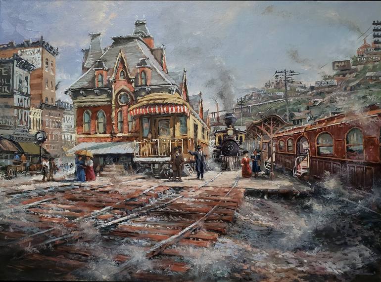 I Might take a Train Painting by R Gregory Summers | Saatchi Art