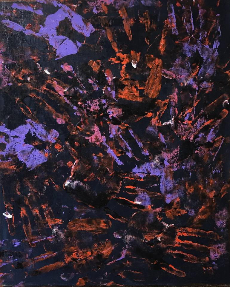 Overpopulation Painting by Polina Musiychenko | Saatchi Art