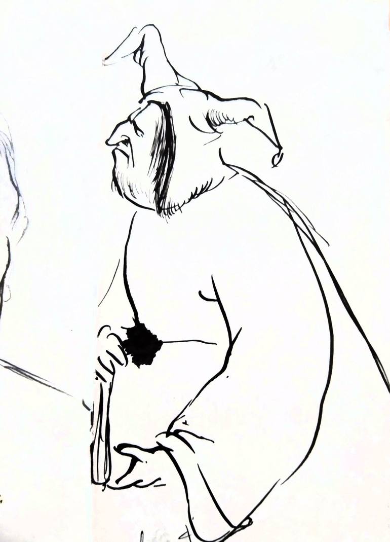 Erasmus of Rotterdam Praise of Folly5 Drawing by OLGA PUZANOVA ...