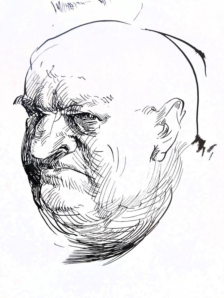 Erasmus of Rotterdam Praise of Folly7 Drawing by OLGA PUZANOVA ...