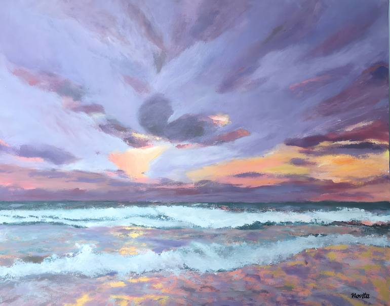 Senja Painting by Novita Istiani | Saatchi Art