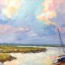 Boats at Blakeney Painting by Peter Kavanagh | Saatchi Art