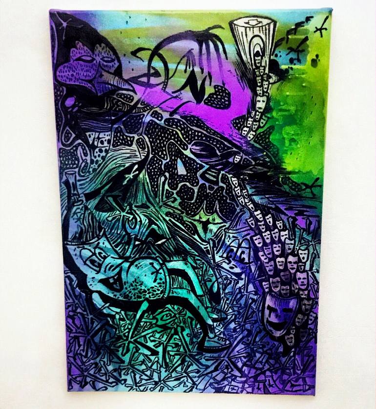 hypocrisy Painting by Zaryan Zaryanov | Saatchi Art