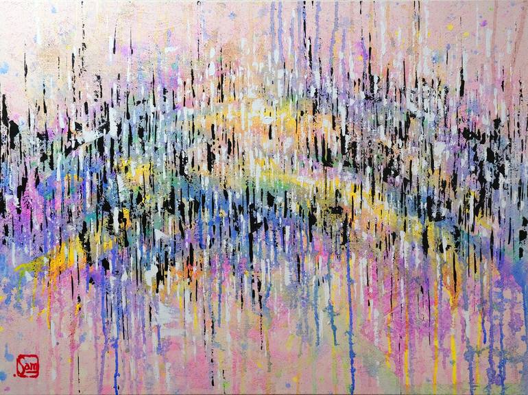 Rainbow Painting by Sam Lee | Saatchi Art