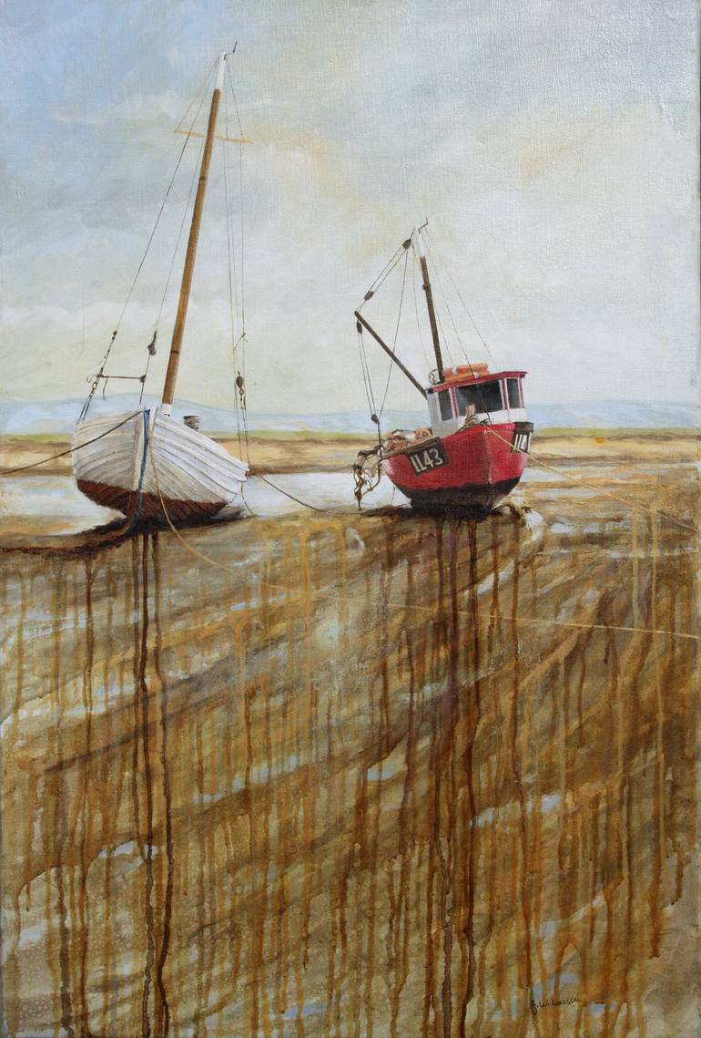 The River Dee Estuary Painting by John Williamson | Saatchi Art