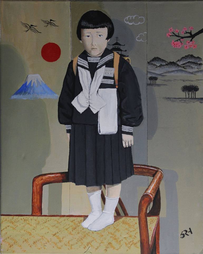First School Picture Painting by Stan Huddleston | Saatchi Art