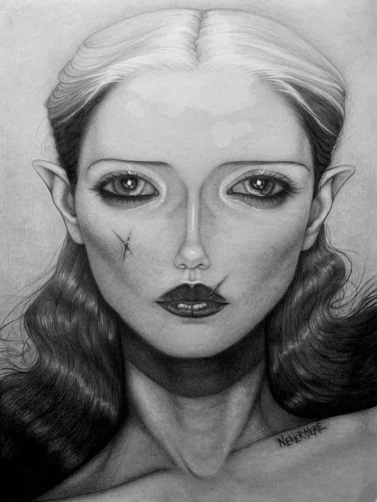 Celeste Drawing by Sara Penciling | Saatchi Art