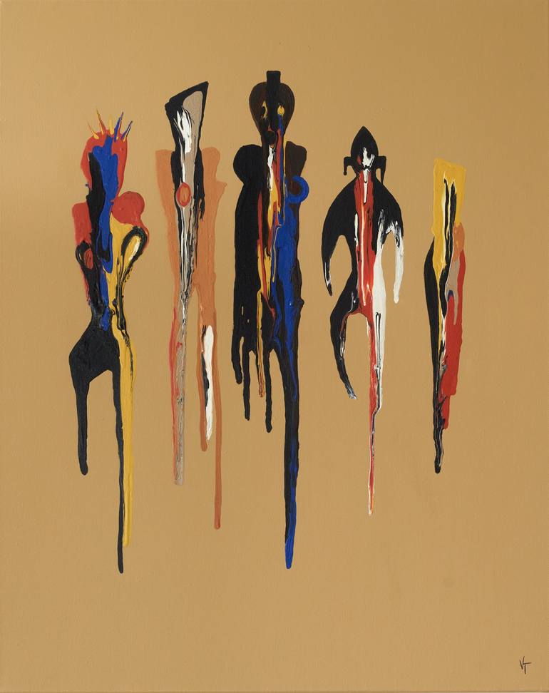 Five Furies 2 Painting by vivien thomason | Saatchi Art