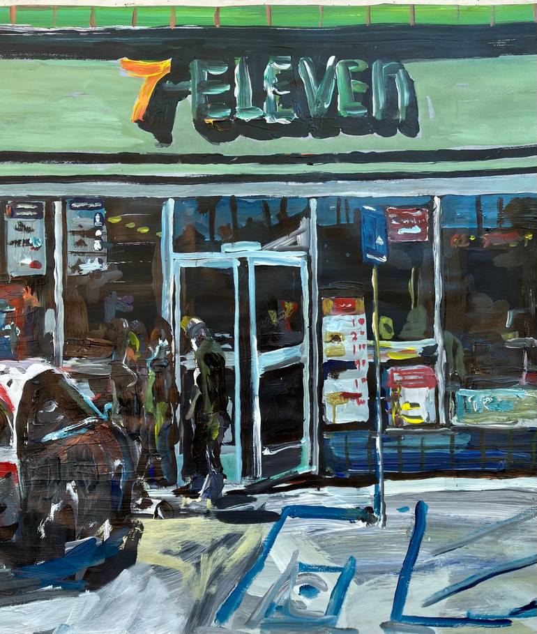 7-Eleven Van Nuys Painting by John Kilduff | Saatchi Art
