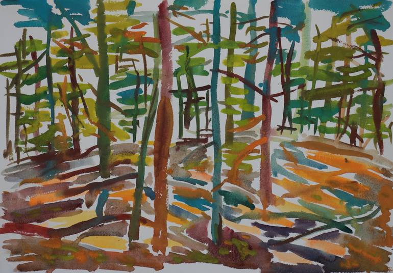 Ox-Bow woods #2 Painting by John Kilduff | Saatchi Art