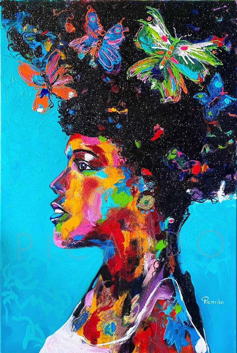 BUTTLERFLY FLUTTERS Painting by Picardo Colours | Saatchi Art