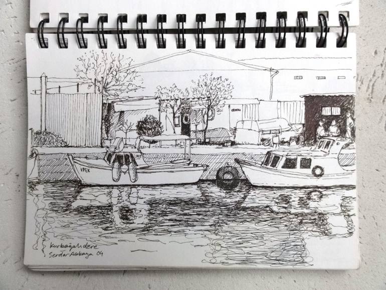 boat Drawing by Serdar Akkaya | Saatchi Art