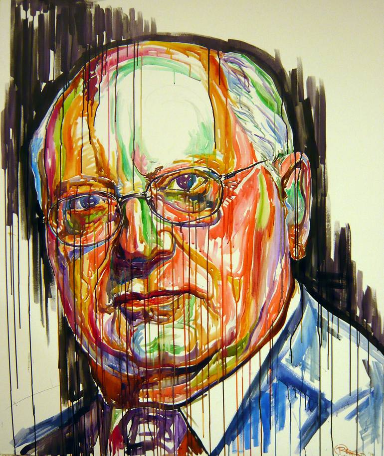 Mikhail Sergeyevich Gorbachev URSS Painting by Roberto Paulet | Saatchi Art