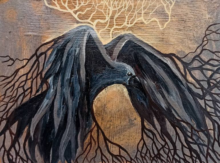 The root of fear Painting by Soffya Kshumaneva | Saatchi Art