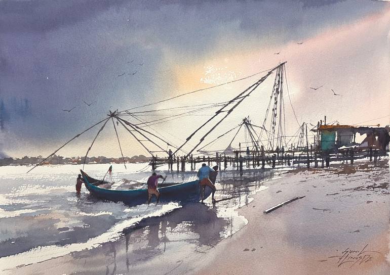 Chinese net Painting by sunil Linus De | Saatchi Art