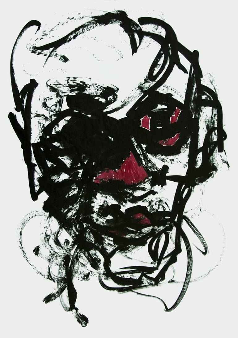 Invisible Portrait Nr.2 Drawing by Violeta Mackialo | Saatchi Art