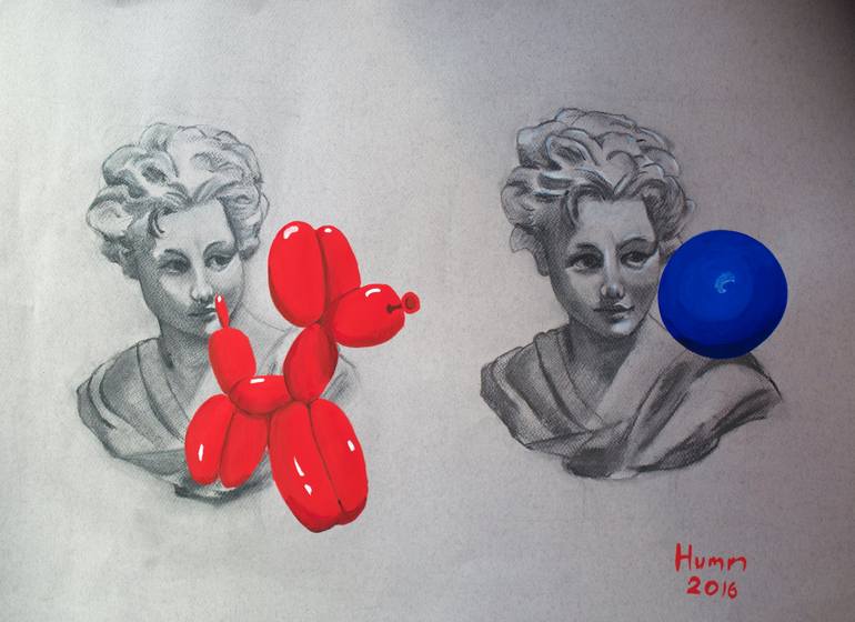 Koons Drawing by Philipp Humm | Saatchi Art