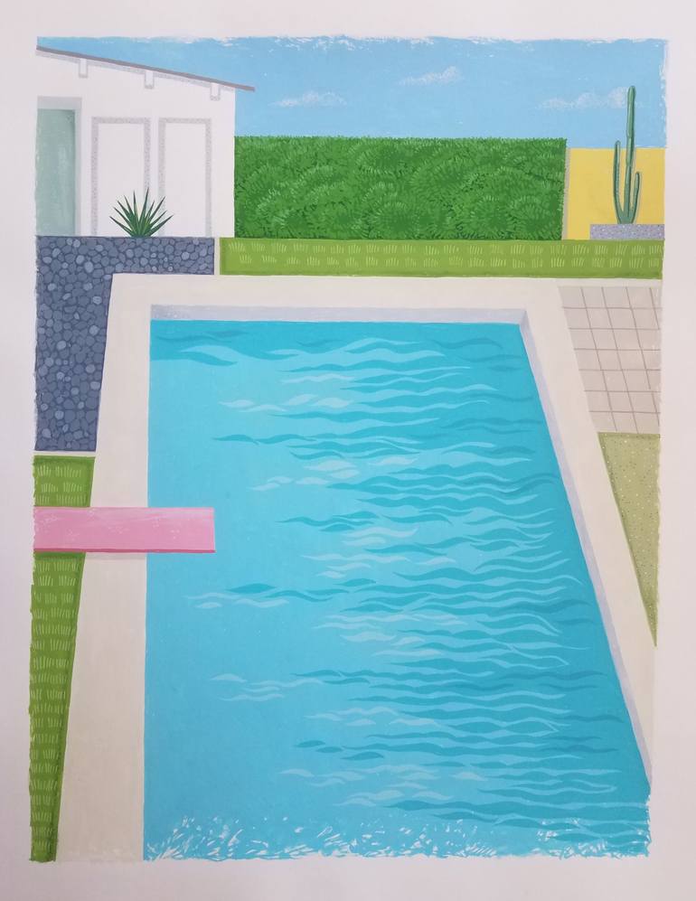 Eternal Afternoon #3 ( Hollywood Hills ) Painting by Christopher ...