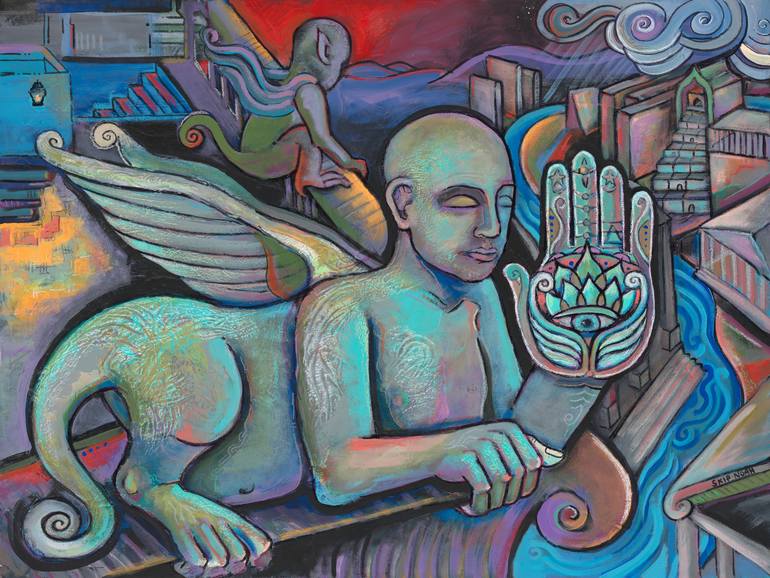 The Artist Painting by Skip Myers | Saatchi Art