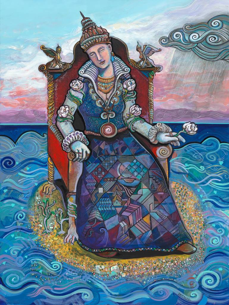 The Queen of Nothing Painting by Skip Myers | Saatchi Art