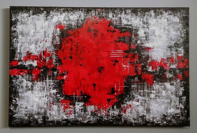 La rouge Painting by Genevieve Zurden | Saatchi Art