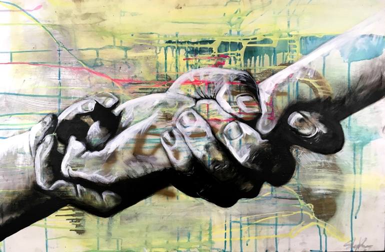 Push & Pull Painting by Stephanie Robicheau | Saatchi Art