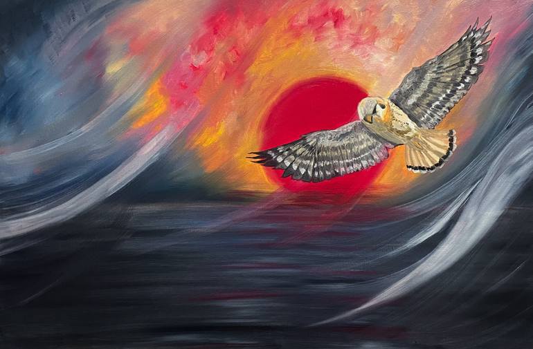 The Windhover Painting by Anupama Bhattacharya | Saatchi Art