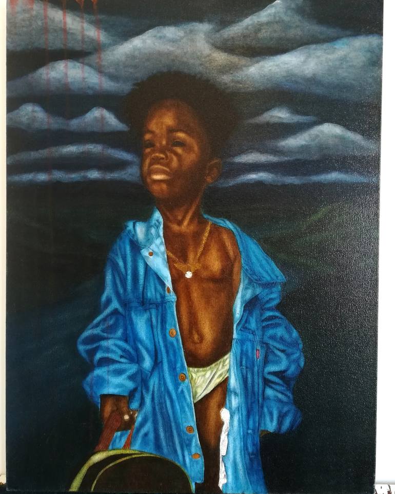 Usemhlabeni wama phupha Painting by Simphiwe Kaka | Saatchi Art