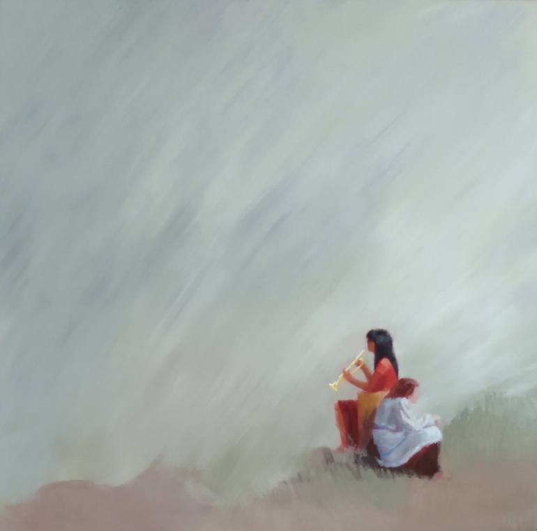 Play it Again, Sam Painting by Irena Jablonski | Saatchi Art