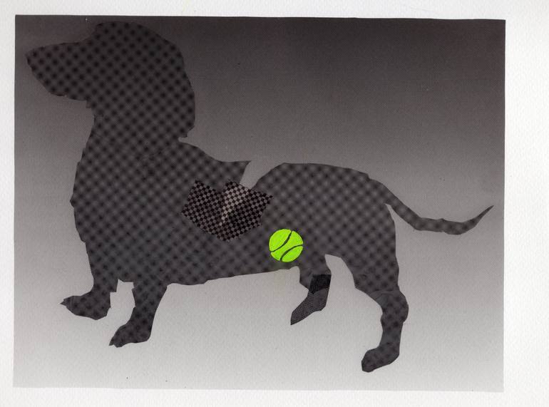 Caught tennis ball Collage by Ana Sindik | Saatchi Art