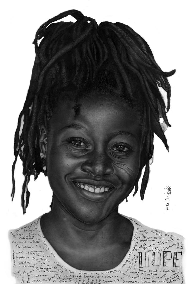 Hope Drawing by Kara Mitchell | Saatchi Art