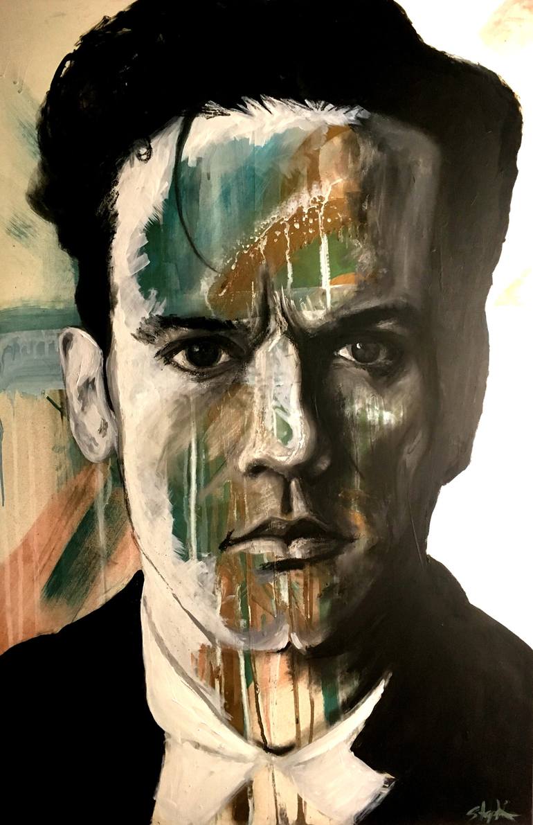 Michael Stipe Painting by Stephanie Robicho | Saatchi Art