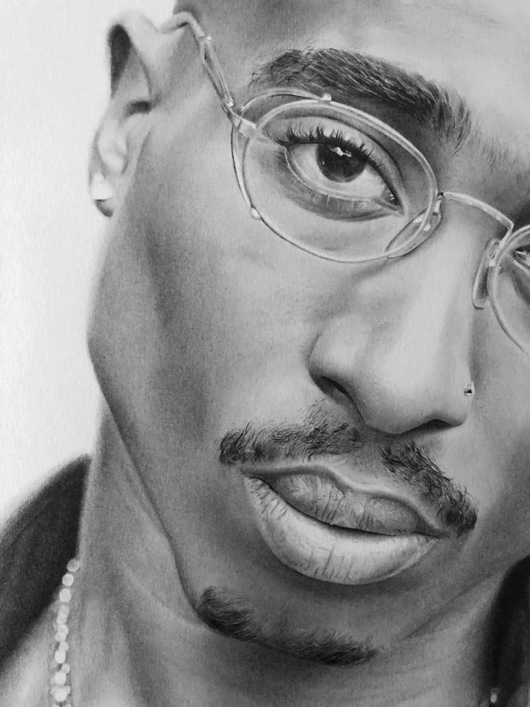 Tupac Shakur Drawing by abdel Maha | Saatchi Art