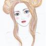 birthday sad holiday drawing on paper colour pencils Drawing by Mila ...