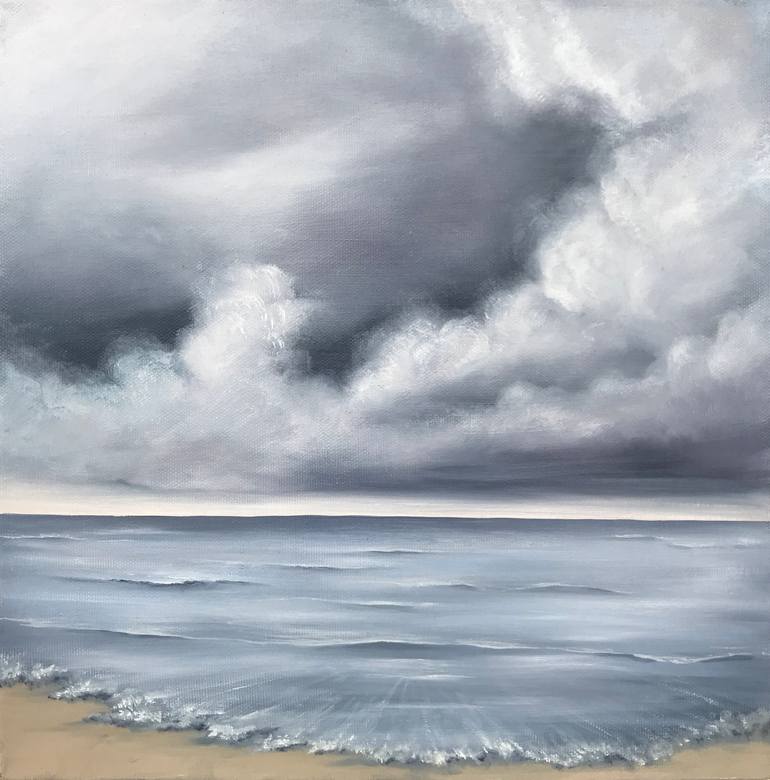 On the coast - realistic seascape, original oil painting Painting by ...