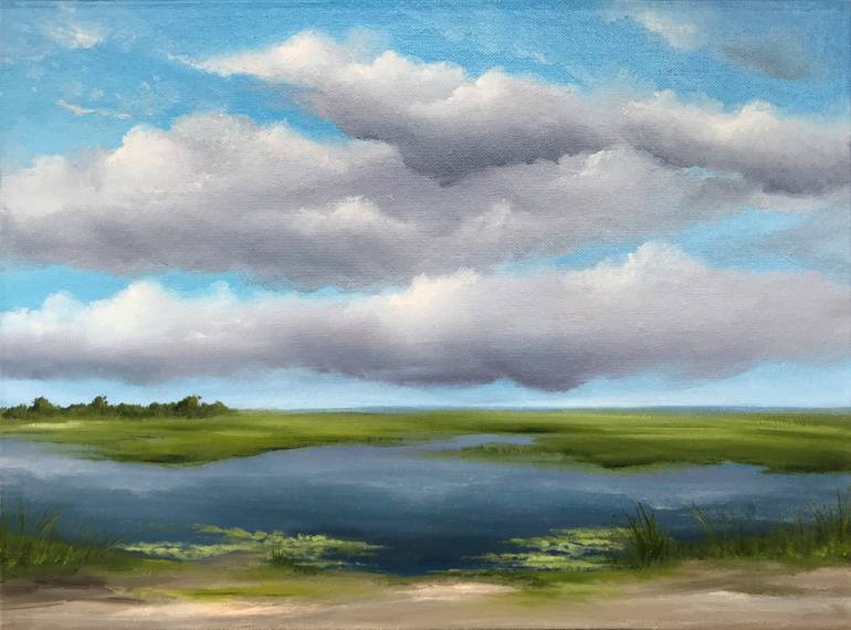 ‘Quiet backwater’ Painting by ANNA KULAK | Saatchi Art