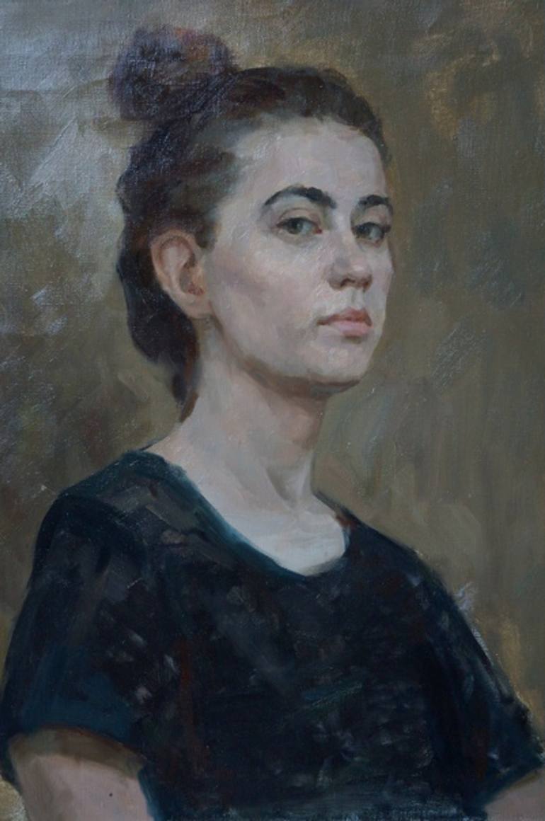 Portrait of the actress Olga. Painting by Inna Kunitzina | Saatchi Art