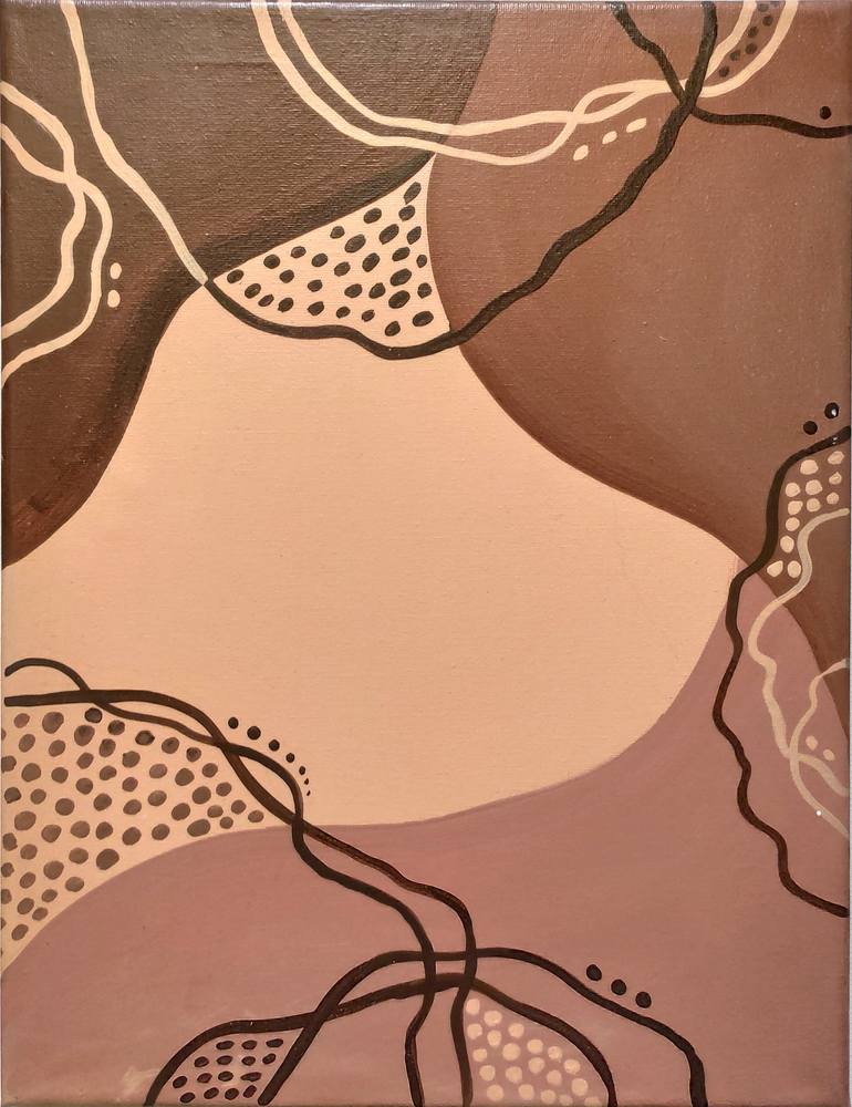 Amber abstract Painting by Anastasia Emelyanova | Saatchi Art