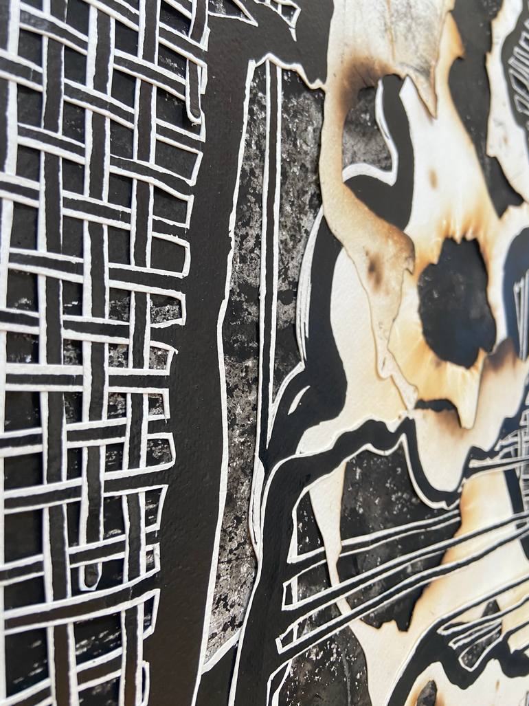 Repair Work Painting by Mette Mitchell | Saatchi Art