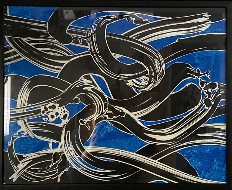 Wave Painting by Mette Mitchell | Saatchi Art