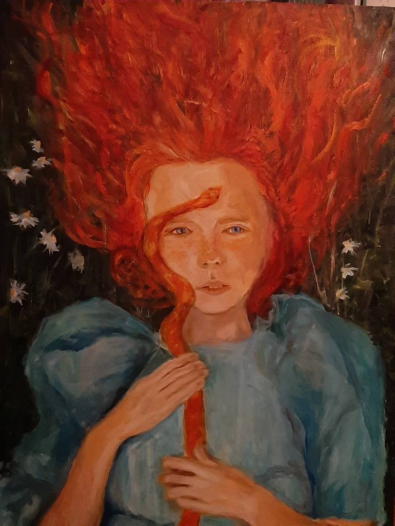 Red-haired hot girls Painting by Vlada Volnovskaya | Saatchi Art