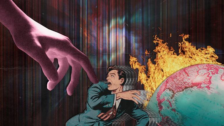 World's collapse Collage by Joao Almeida | Saatchi Art