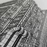 The Centre Pompidou Paris Drawing by Lera Ryazanceva | Saatchi Art