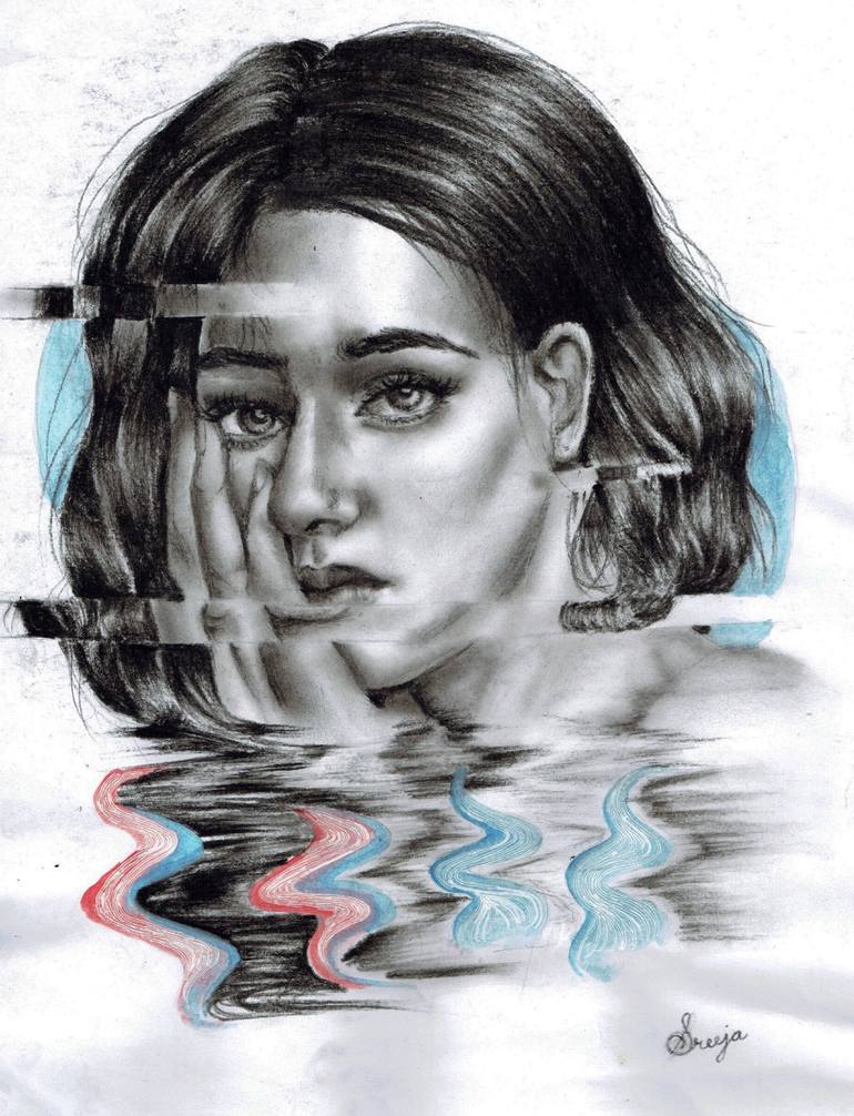 Glitch Drawing by Sreeja K | Saatchi Art